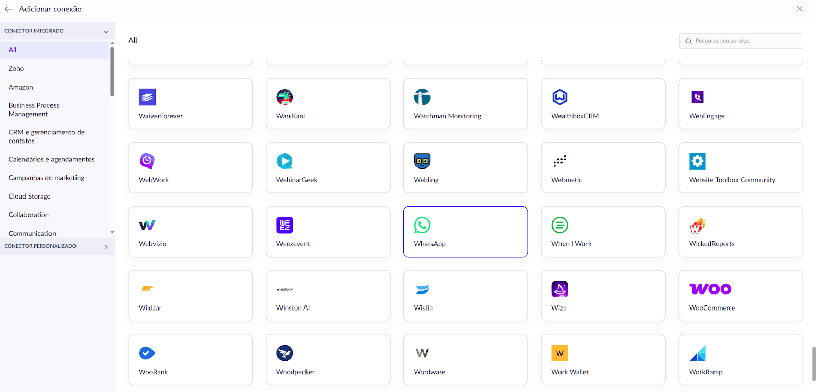 Apps no Zoho Creator integrados a APIs externas