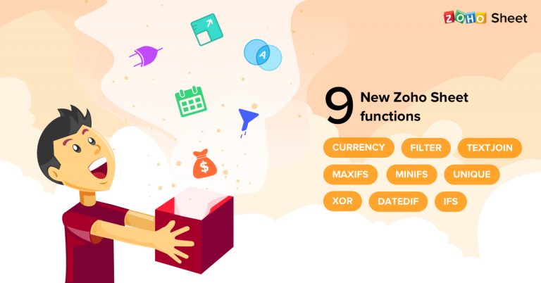 Nine powerful new Zoho Sheet functions, including currency conversion ...